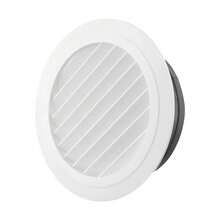 Duct Vents Round Louvered Vents Interior ABS Grille Ventilation Wall ...