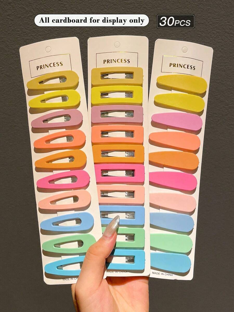 30pcs Women's Fashion Simple Multi-Color Various Styles Hair Clips ...