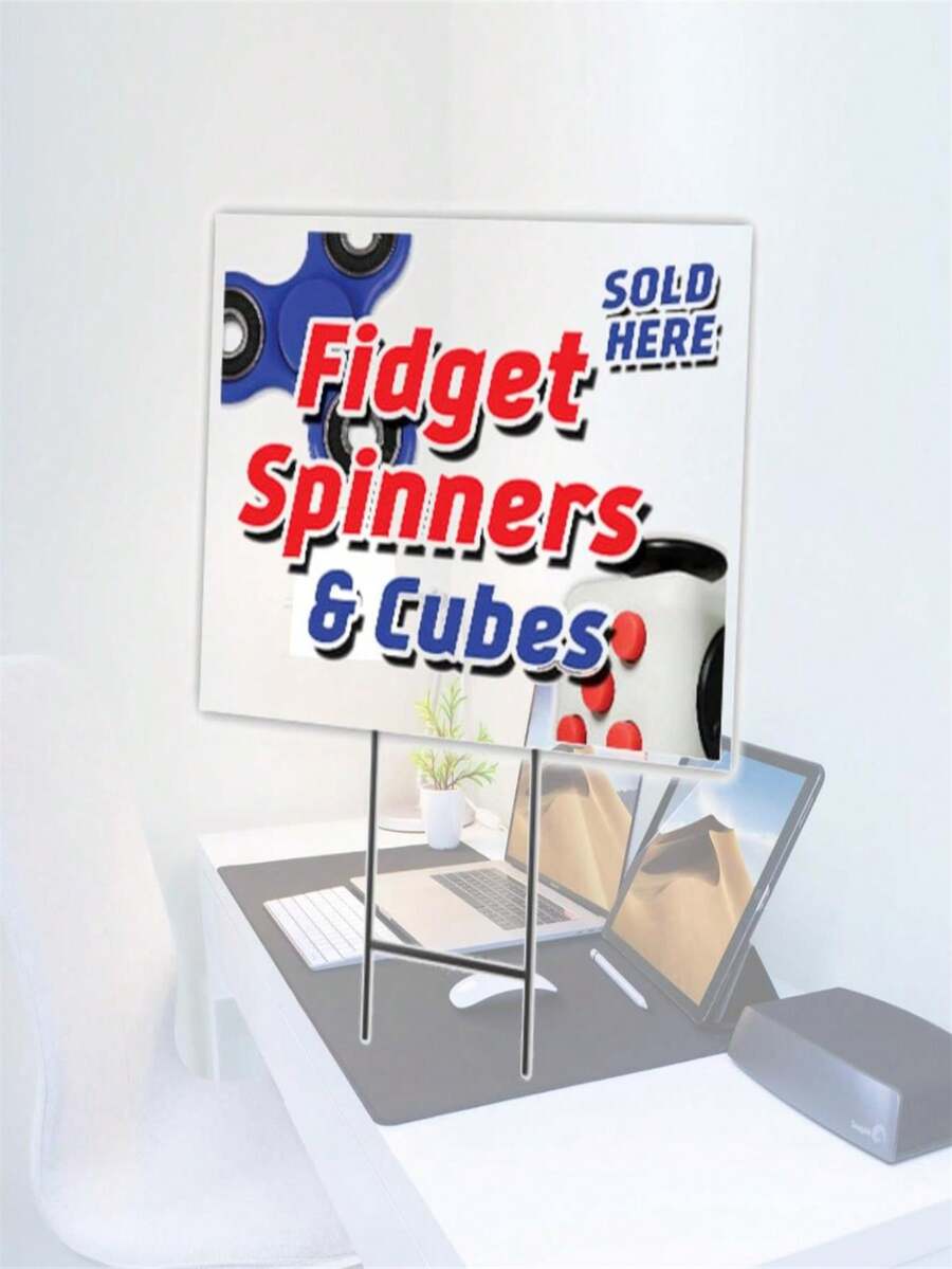 212 Main C-1824-DS-Fidget Spinner And Cube 18 X 24 In. Yard Sign ...