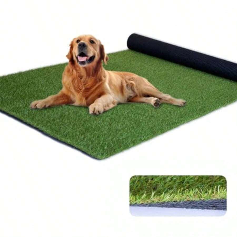 0.8 Inch Grass Height Artificial Grass 3FT X 10FT Customizable Flame ...