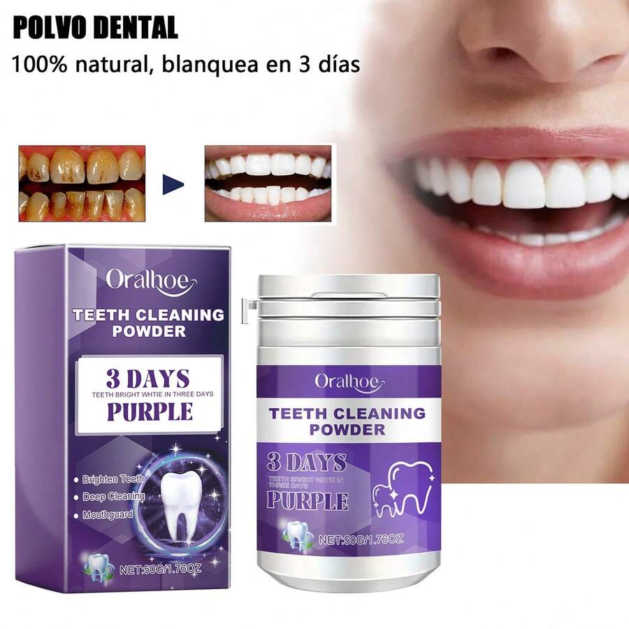 Polvo dental morado BHATCYK de 3 días, utilizado para controlar el ...
