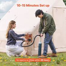 Inflatable Tents For 3-5 Person Camping Tent Blow Up Tent W/ Pump ...