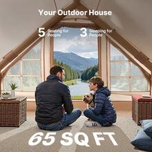 Inflatable Tents For 3-5 Person Camping Tent Blow Up Tent W/ Pump ...