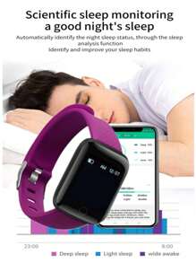 Full Screen Smart Watch, Available In Black And Purple. Men's And Women ...