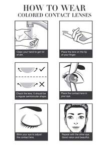 Lalens Sin Blue Colored Contact Lenses Eye Makeup 14.0mm &14.2mm 1 Year ...