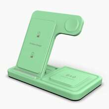 3 In 1 Fast Charging Station, Folding Wireless Charger Stand For Phone ...