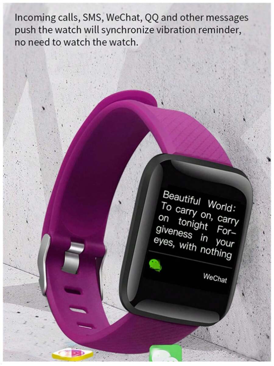 Full Screen Smart Watch, Available In Black And Purple. Men's And Women ...