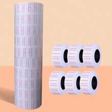 20 Rolls Self-Adhesive Price Paper, Single And Double Row Price Paper ...