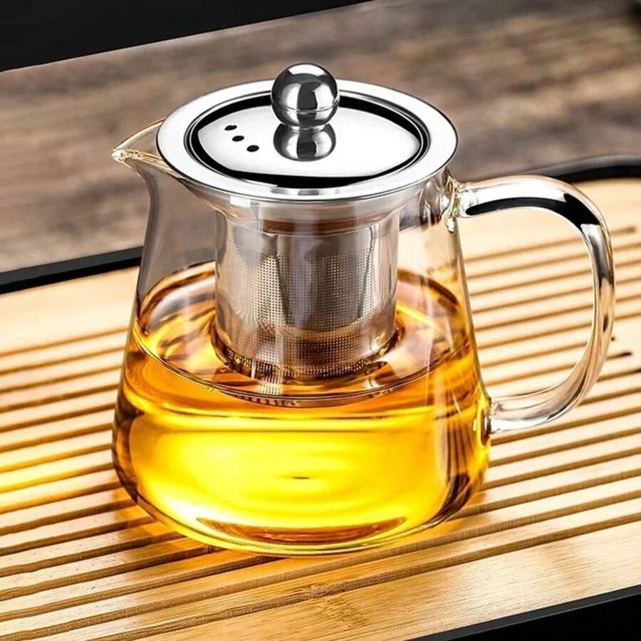 Heat Resistant Glass Teapot For Induction Cooker Tea Kettle With ...