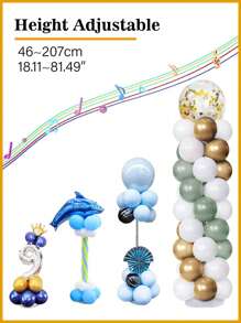 Balloon Column Stand Set Of 1 Or 2, Adjustable 7 Feet Balloon Arch ...