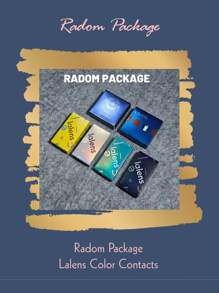 Lalens Sin Blue Colored Contact Lenses Eye Makeup 14.0mm &14.2mm 1 Year ...