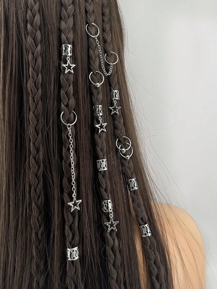30pcs Star Dreadlock Hair Braids Cuffs And Braid Decorations Hair ...
