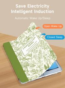 Funda protectora para tableta con diseño de plantas pintadas a mano con ...