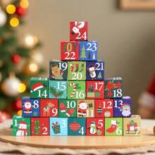 24pcs/Set 24-Day Countdown Christmas Surprise Blind Box Gift Packaging ...