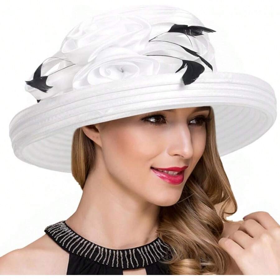 Women Derby Church Dress Bucket Hat Fascinators Bridal Tea Party ...