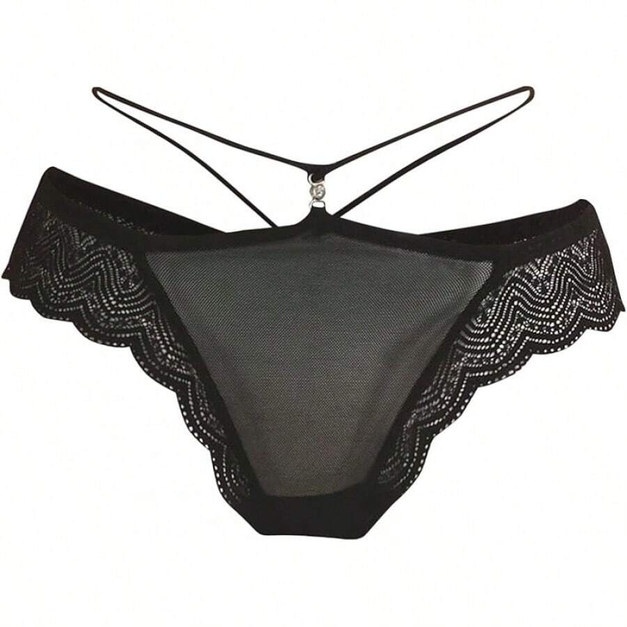 Underwear Women Thong Low Rise See Through Lace Panties-Back Strappy ...