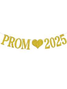 Prom 2025 Banner, 2025 Prom Night Bunting Decorations, Class Of 2025 ...