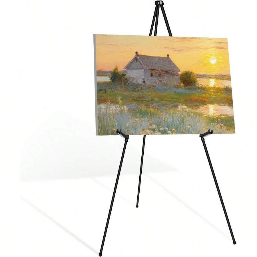 Folding Display Easel Stand 63 Tall Floor Poster Easel Adjustable ...