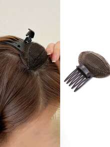 1pc Brown Fluffy Hair Puff Maker, Suitable For Women Hair Accessory ...