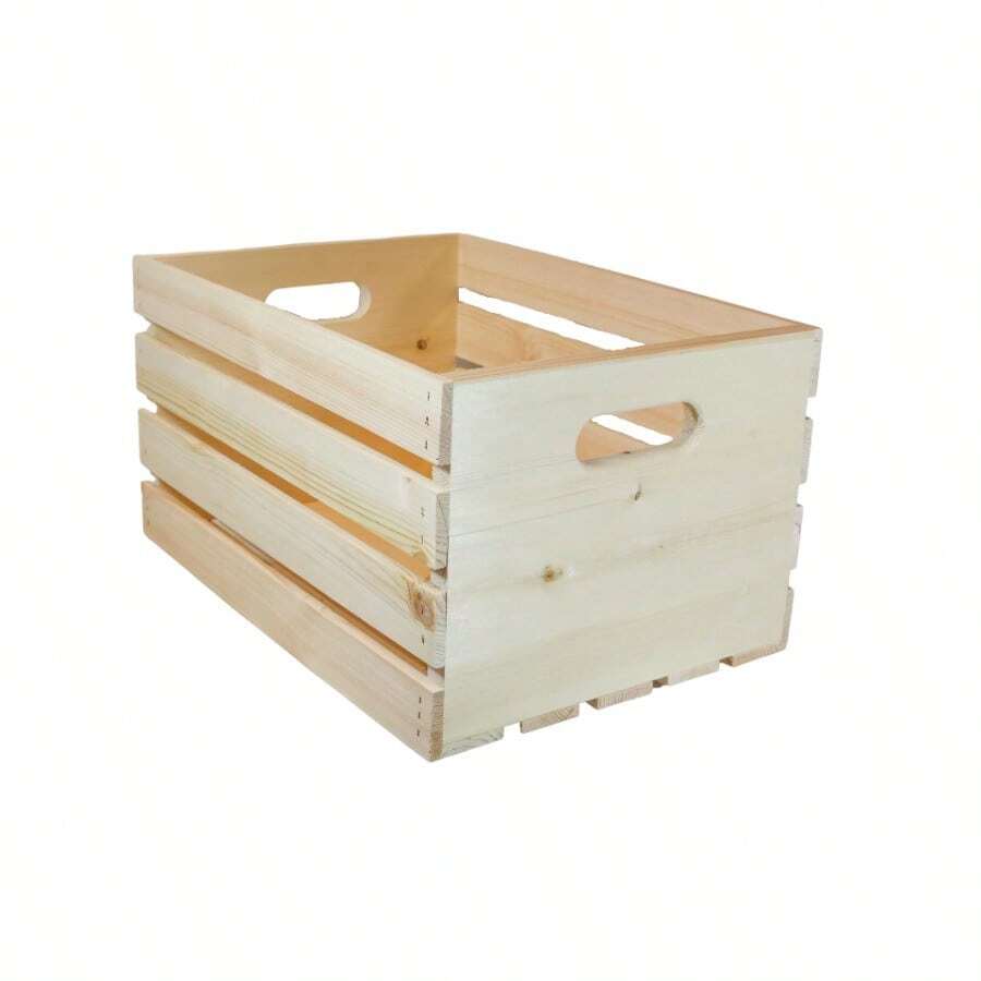 Unfinished Wood Crate, 18 In X 12.5 In X 9.5 In | SHEIN USA