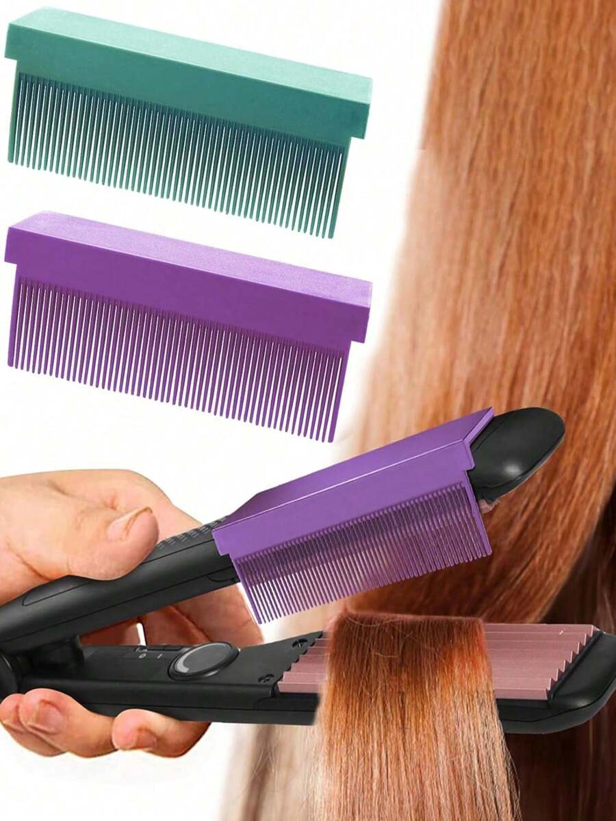 1pc Straightening Comb Tool, High-Temperature Styling Flat Iron Comb ...
