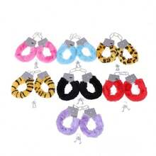 1 Pair Colorful Handcuffs, Realistic Bondage Restraint Punishment ...