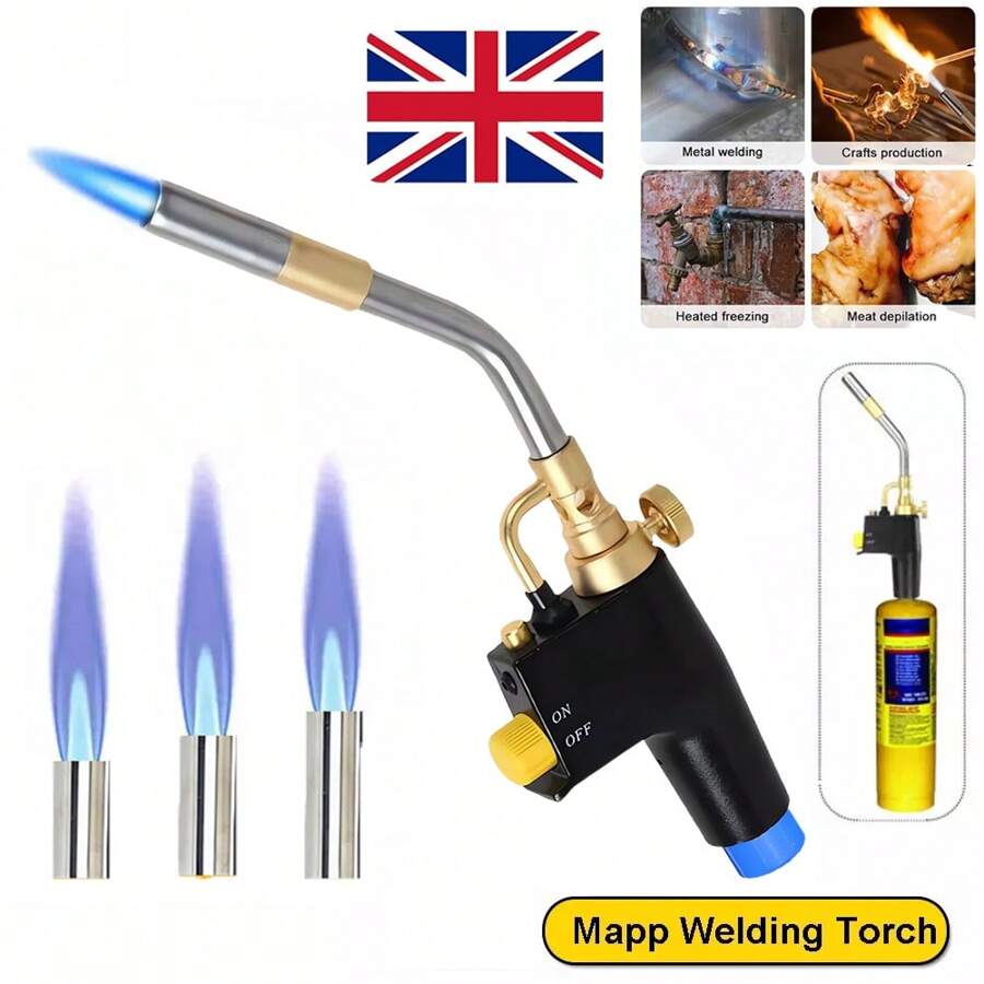 Propane Torch Head, High Intensity Torch Head Trigger Start Gas Torch ...
