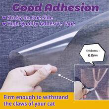 1 Roll Thick Transparent Sofa Protector - Cat Scratch & Waterproof ...