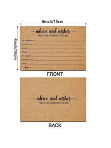 30pcs Advice And Blessing Cards For Expectant Parents - Baby Shower ...