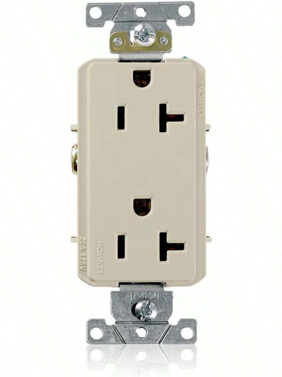 20-Amp, 125-Volt, Decora Plus Duplex Receptacle, Straight Blade ...