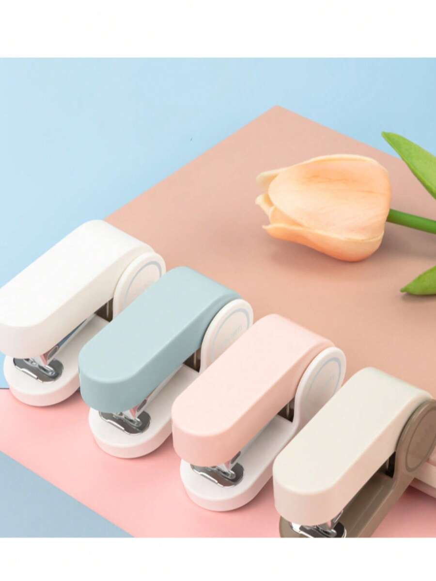 Mini White Stapler, Small & Cute Travel Size Stapler Suitable For ...