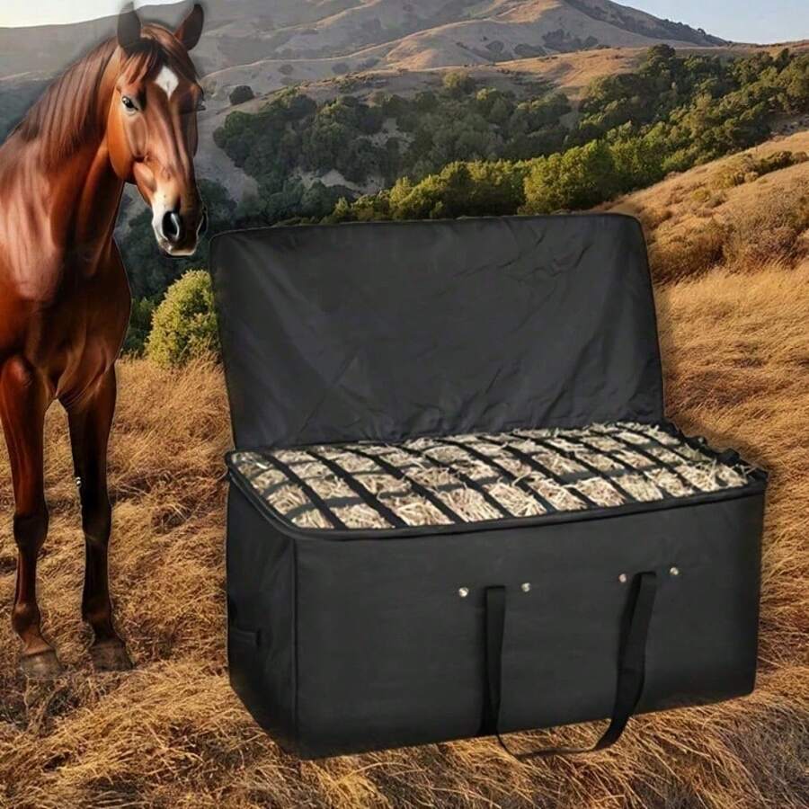 Horse Feeding Supplies - Hay Bags, Super-Sized Hay Bale Bags, Top Slow ...