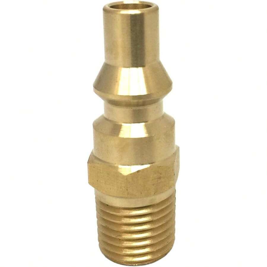 Propane Quick Connect Fitting-Full Flow Male Plug With 1/4 Inch Male ...