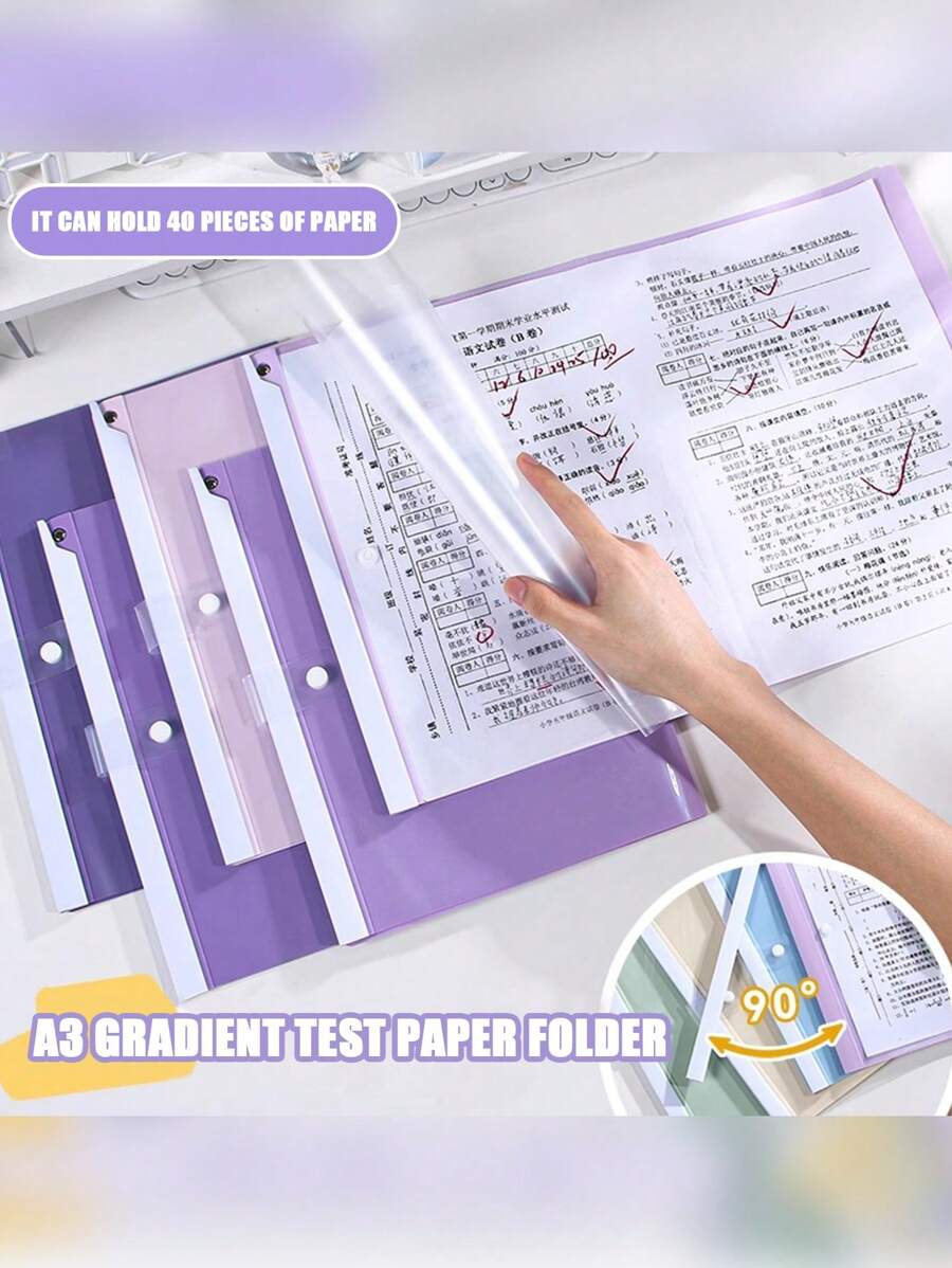 5 A3 Swivel Button Pull Rod Folders, Special Test Paper Holders For ...