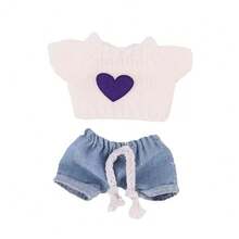 (Outfit Only) Compatible With Labubu Minimalist Fashion Outfit Set, Suitable For 17cm 1/2/3 ...