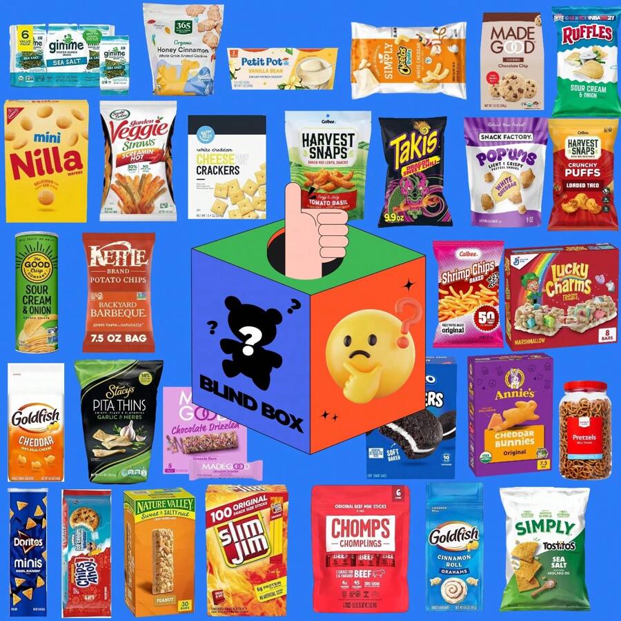 Snack Blind Box - 30+ Popular Snacks Randomly Combined, Including ...