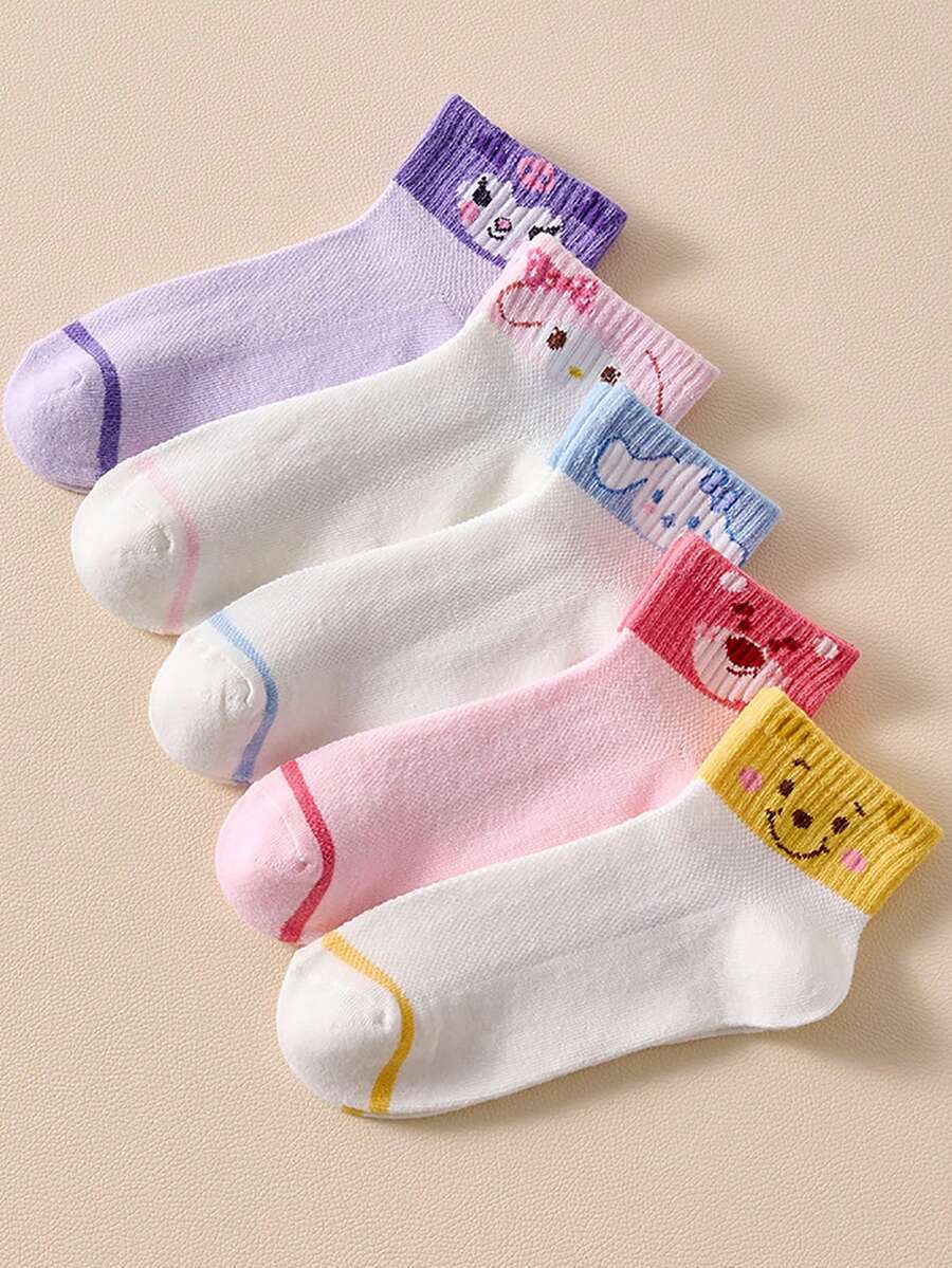Disney Disney 5 Pairs Of Baby Socks, Cute And Comfortable Cartoon Socks ...