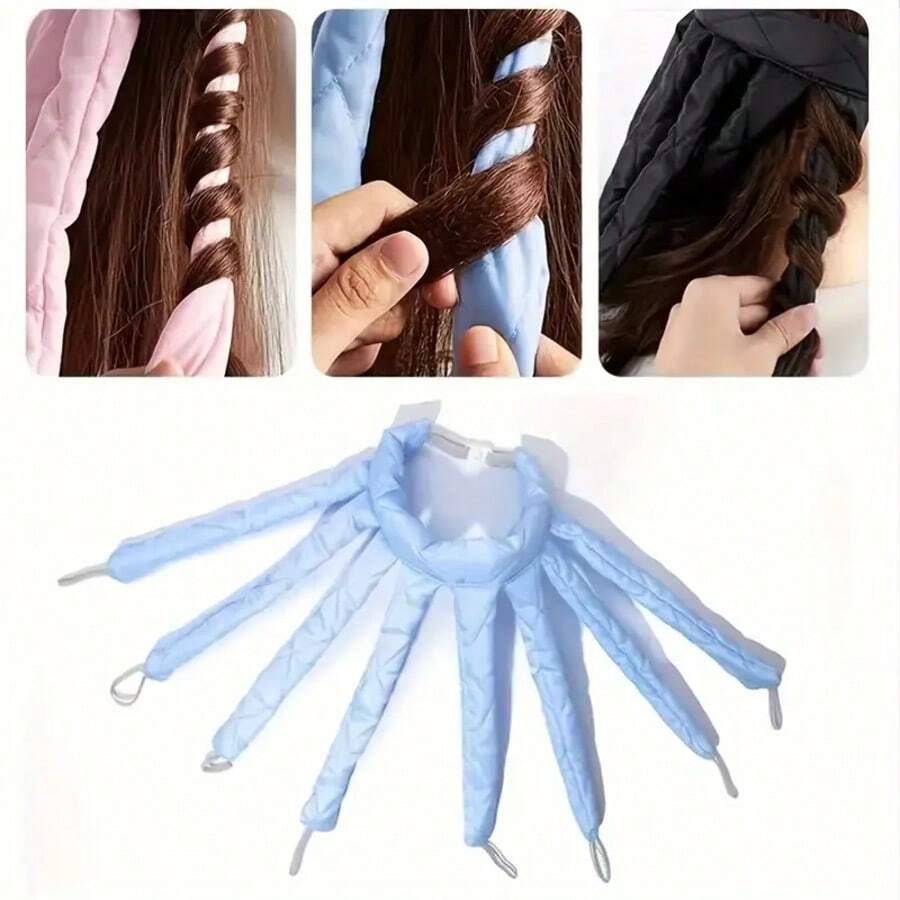 Octopus Shape Heatless Curling Hair Strap - 8 Arms Design, No Damage ...