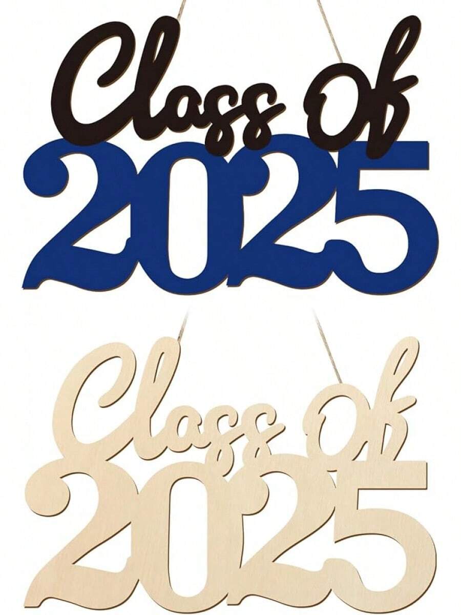 Paintable Graduation Classic Of 2025 Ornament Wood Sign, Unfinished ...