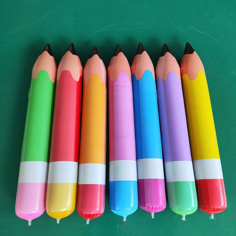 1pc Inflatable Pencil Toy, Durable PVC Inflatable Birthday Party Crayon ...