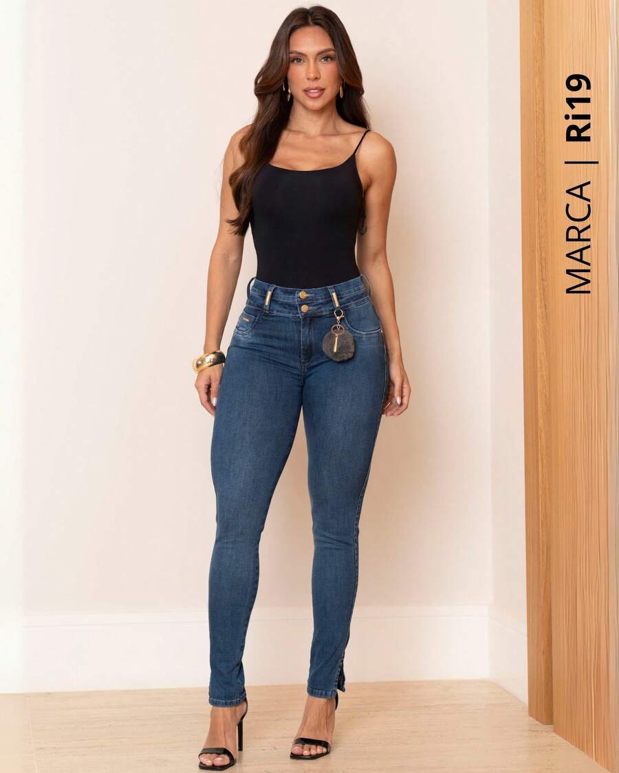 LUNAY'S Premium Ri19 ° Mid-Rise Butt-Lifting Skinny Pants 78236 | Moda ...