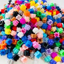 500pcs Random Mix Loose Bricks, Small Particle Building Blocks, DIY ...