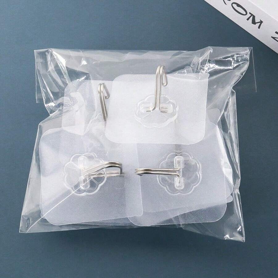 Transparent Adhesive Hook Hook, Household Piercing-Free Clothes Hook ...