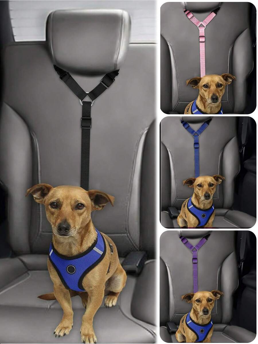 2PCS 1pc Pet Car Safety Belt,Dog Cat Safety Seat Belt Strap Car ...
