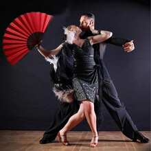 2025 New Large Holographic Folding Hand Fan Line Dance Popping Fan ...