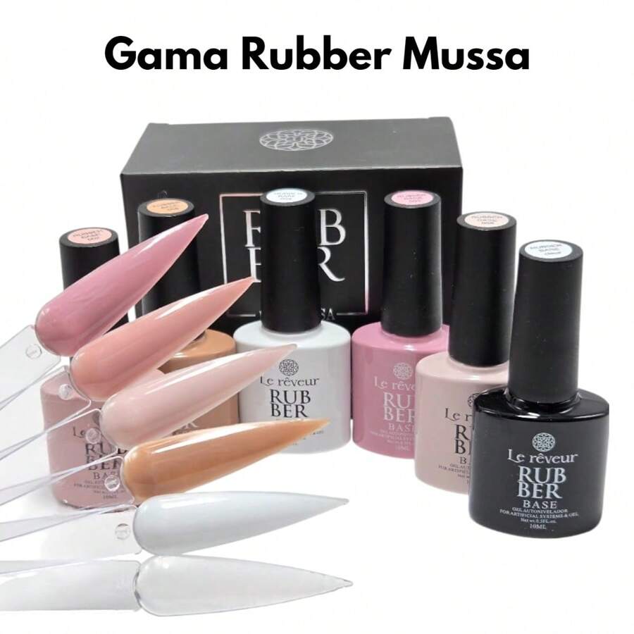 Gama de Gel Rubber 6 color Linea Mussa, Rubber Gel, Gama de Gel Rubber ...