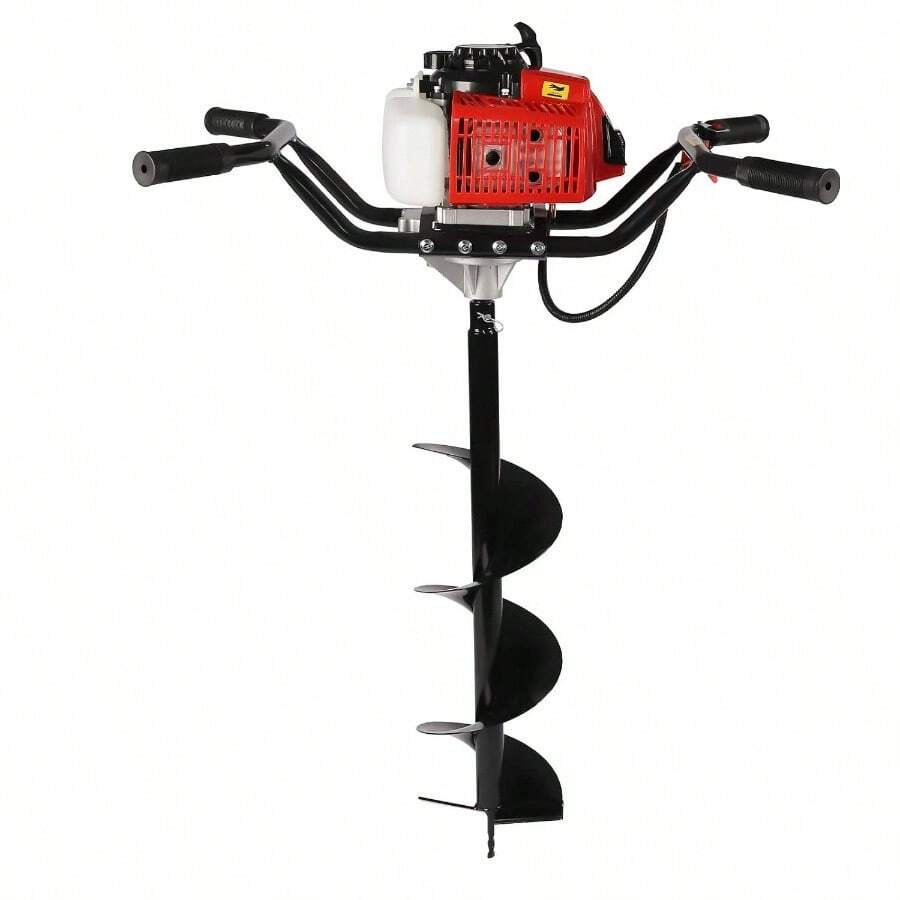 Gas Powered T Ole Digger, 63CC 3P 2 Stroke Auger Borer Ground Digging ...