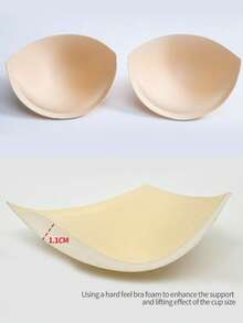 1 Pair Half Bra Cup Foam Pad For Swimsuit, Supportive Padding For Small ...