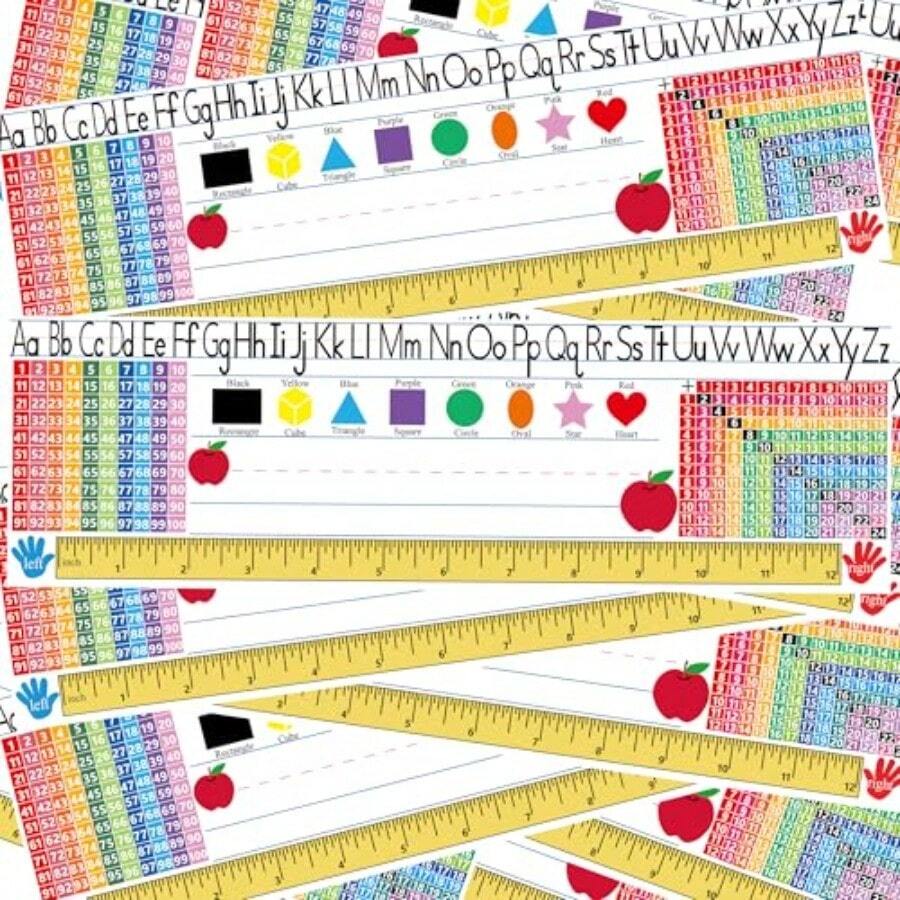 SHUS0087-Self Adhesive Name Tags For Classroom Desk 38 Packs School ...