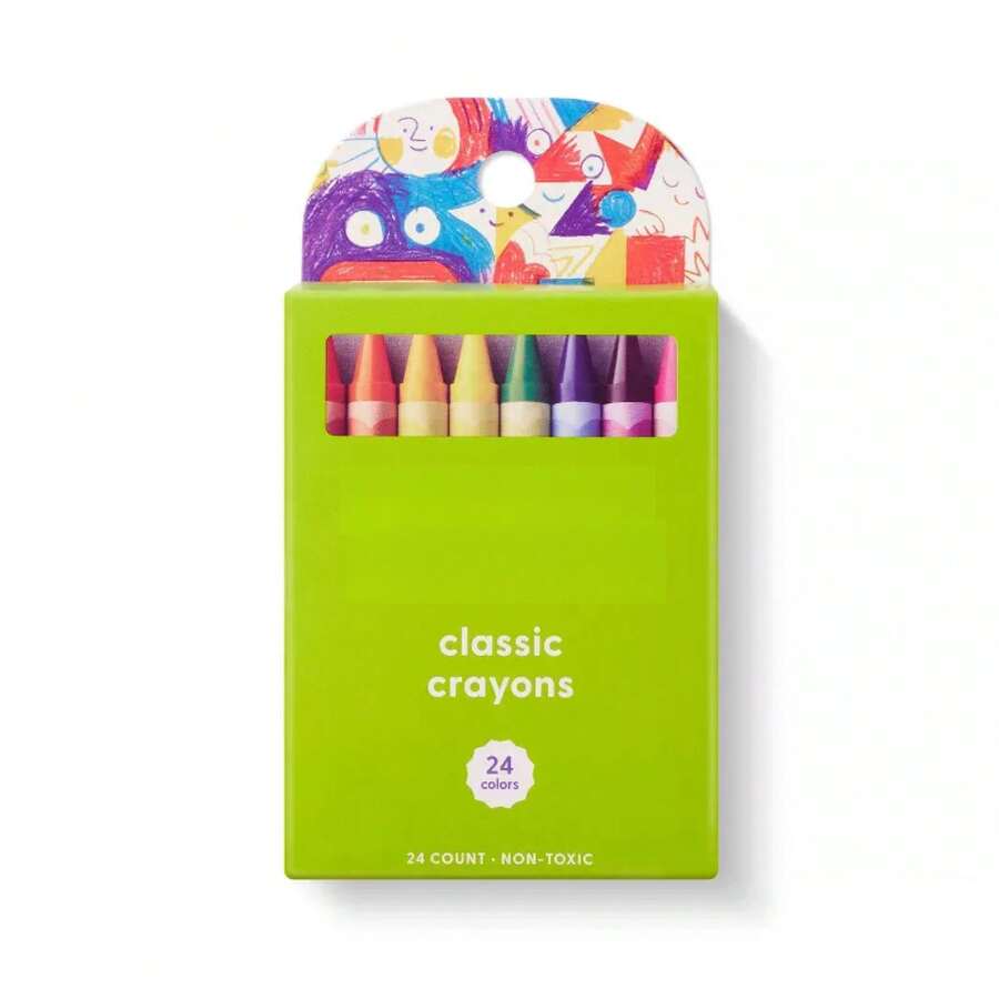 24ct Crayons Classic Colors | SHEIN USA
